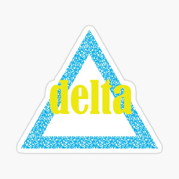 "Delta sticker" Sticker for Sale by Bamac13 | Redbubble