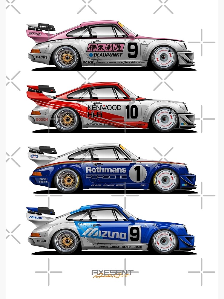 "RWB Retro Liveries 1" Poster for Sale by kanseigazou | Redbubble