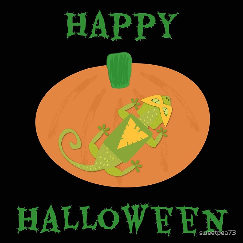 "Gecko Halloween" by sweetpea73 | Redbubble