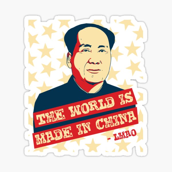 "China Mao Lmao" Sticker for Sale by bibinik | Redbubble