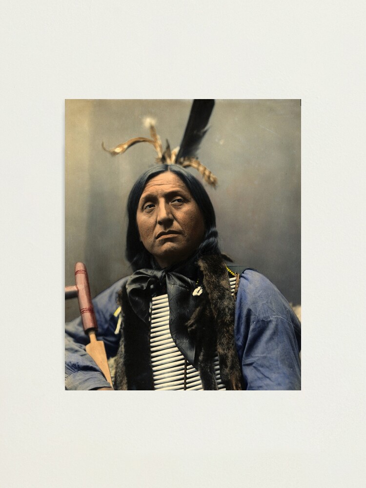 "Left Hand Bear Chief Oglaha Sioux Indian" Photographic Print by ...