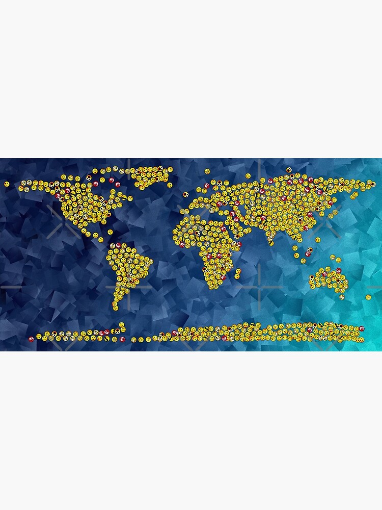 "The Emoji World Map" Poster for Sale by FantasySkyArt | Redbubble