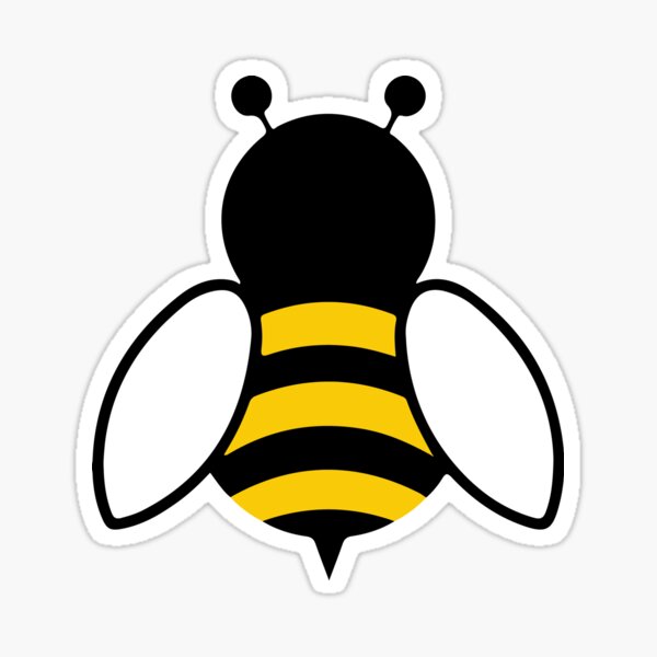 "bee logo" Sticker by Iskanderox | Redbubble