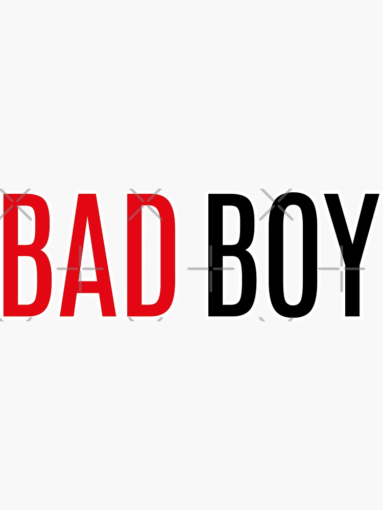 "Bad Boy" Sticker for Sale by jjsealion | Redbubble