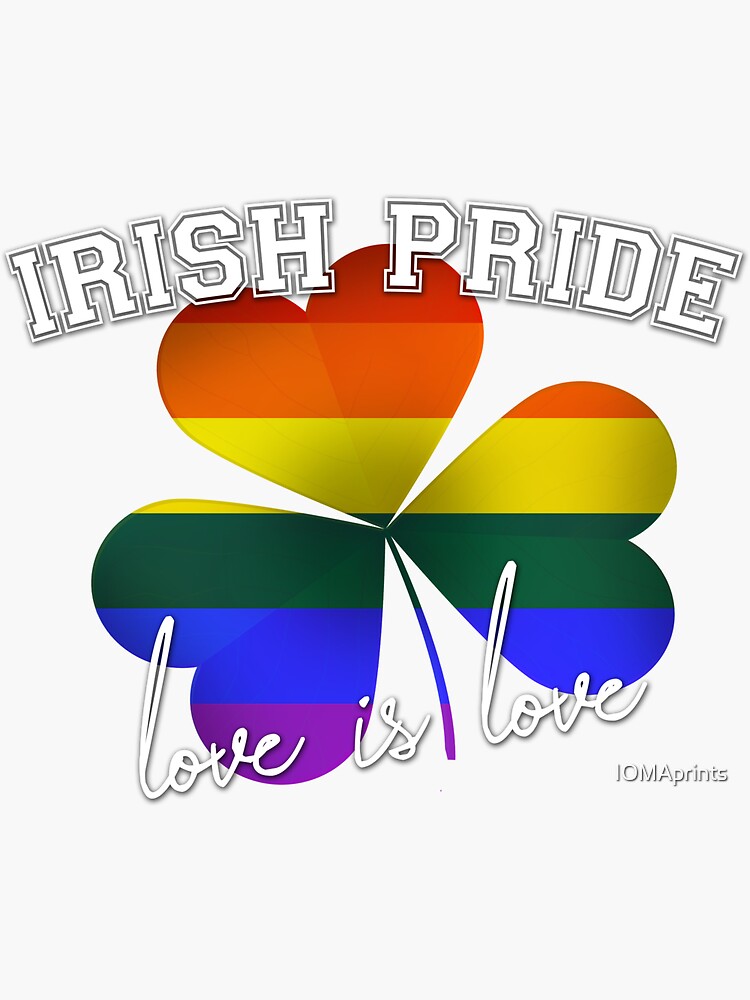 "IRISH PRIDE 02" Sticker by IOMAprints | Redbubble