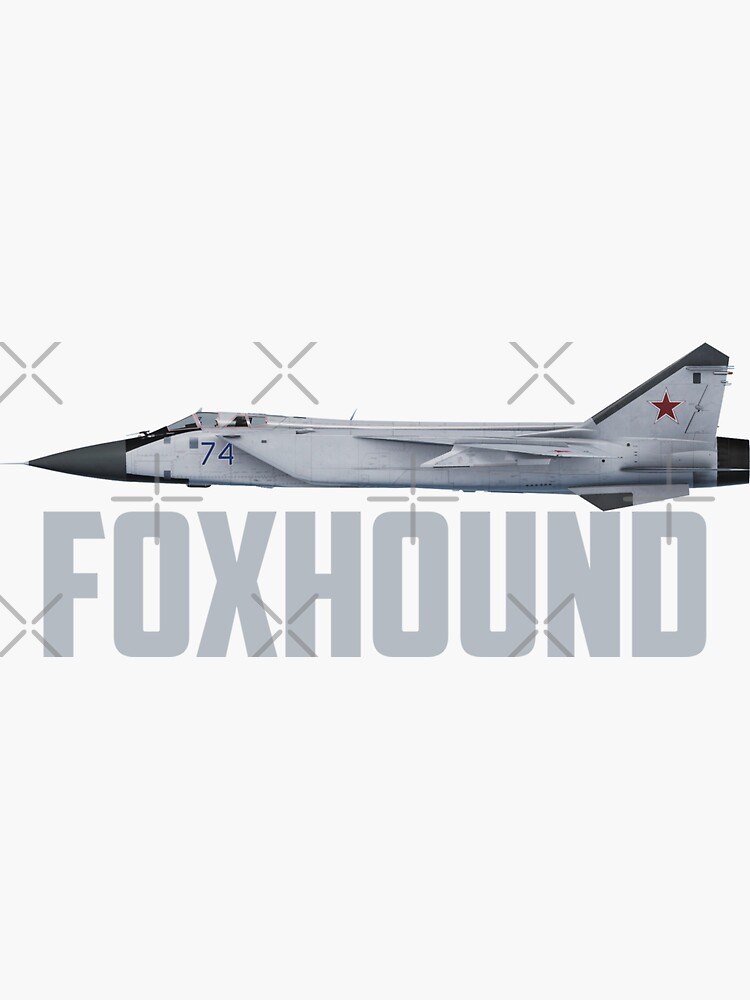"Mig-31 Foxhound" Sticker by FlyNeX | Redbubble