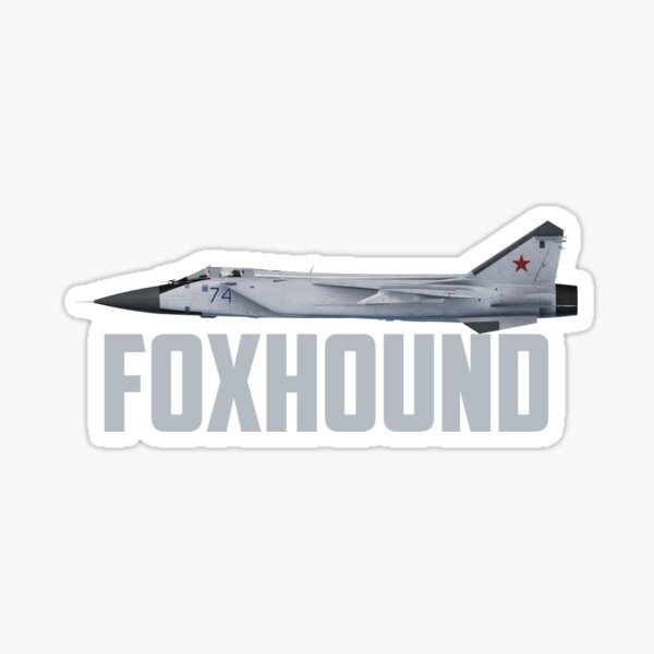 "Mig-31 Foxhound" Sticker by FlyNeX | Redbubble