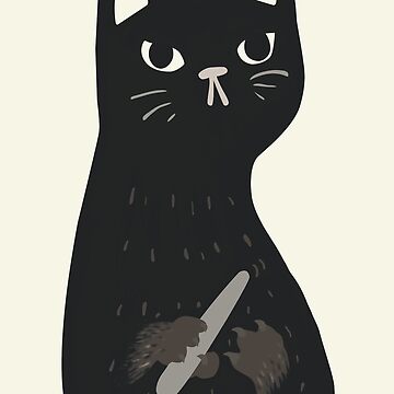 "Black cat filing nails" Art Board Print for Sale by Nightsoul95 ...