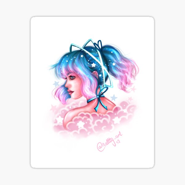 "Galaxy girl" Sticker for Sale by natttyart | Redbubble