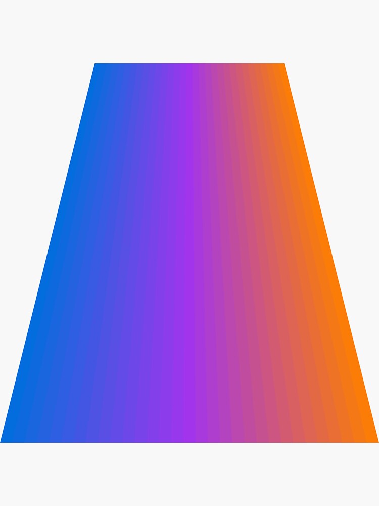 "Colorful Trapezoid Shape" Sticker for Sale by Dator-Abstracts | Redbubble