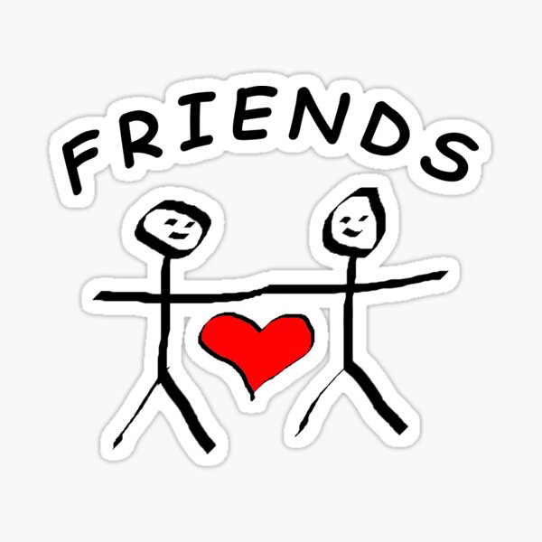 "FRIENDS- FRIENDSHIP DESIGN FOR GIFTS " Sticker for Sale by ...