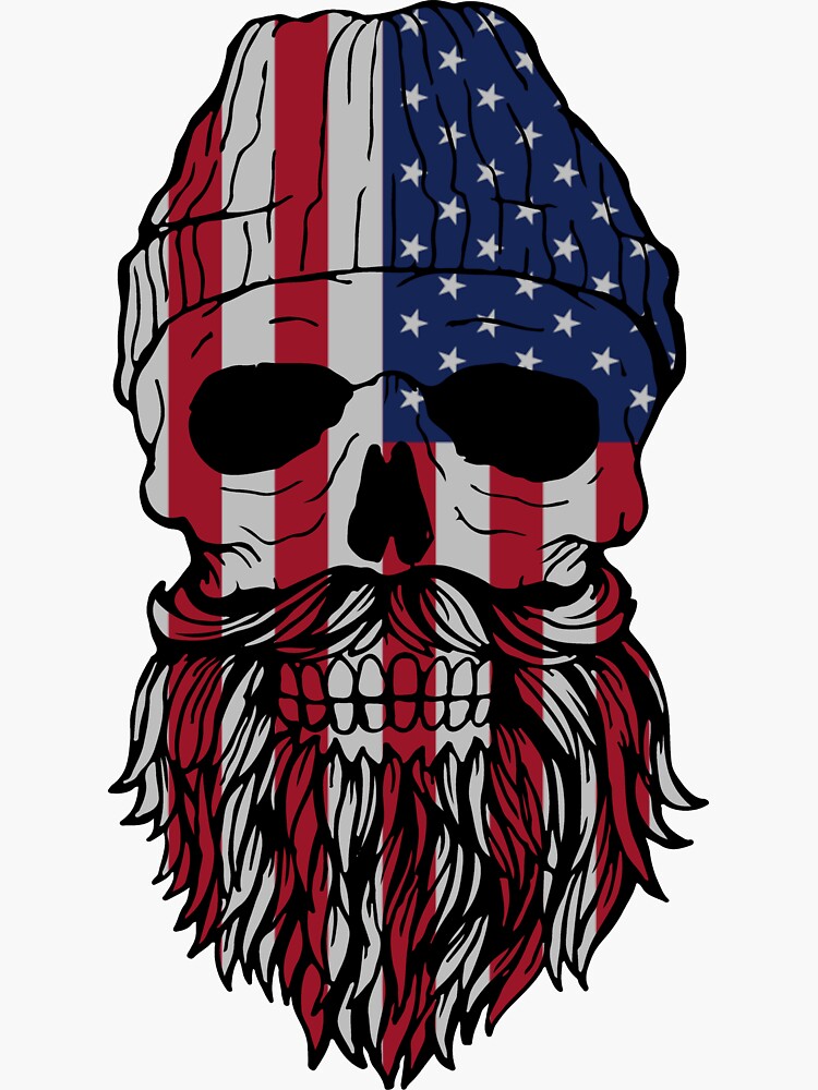 "American Warrior" Sticker by braaax | Redbubble