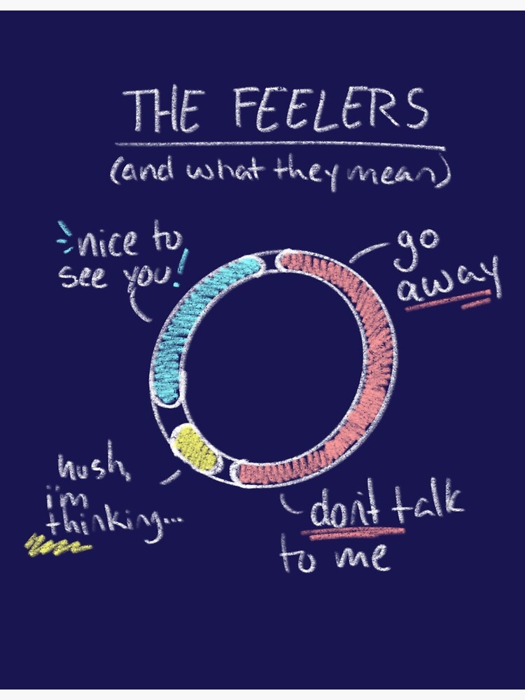 "The Feelers (white text)" Poster for Sale by Lonelion924 | Redbubble
