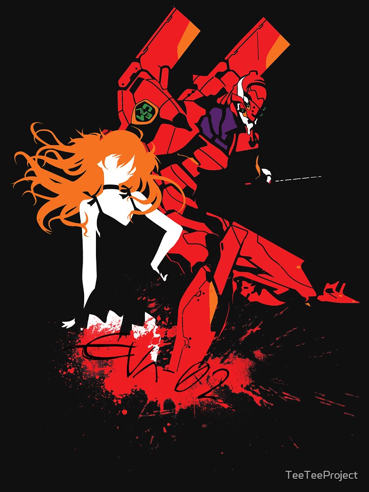 "Evangelion Unit-02" Pullover Hoodie for Sale by TeeTeeProject | Redbubble