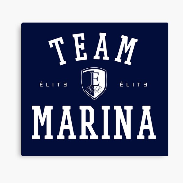 "TEAM MARINA" Canvas Print for Sale by localfandoms | Redbubble
