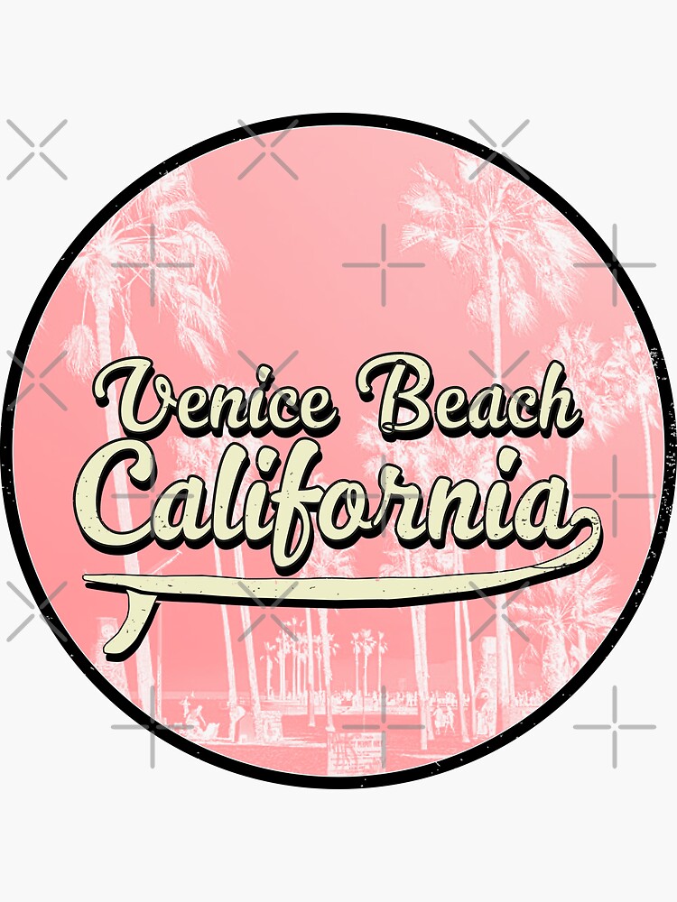"Surf Sticker Venice Beach California" Sticker for Sale by TonySpencer ...