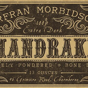 "Mandrake Potion Label" Postcard for Sale by Abbey Ash | Redbubble