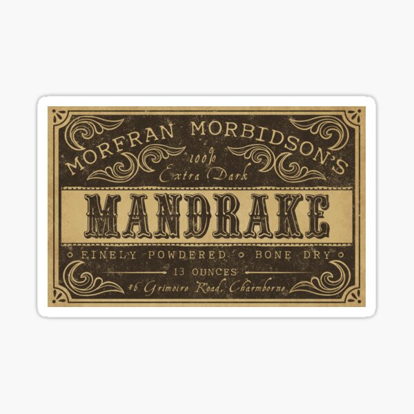 "Mandrake Potion Label" Sticker for Sale by periwinklepaint | Redbubble