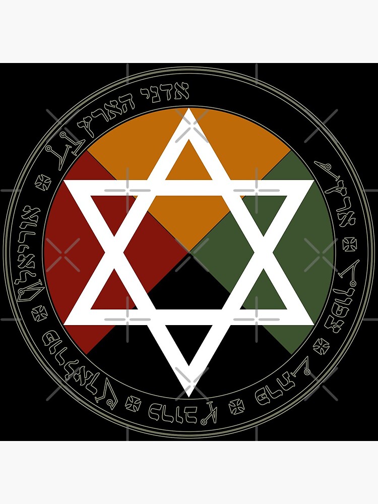 "The Golden Dawn - Earth Pentacle." Poster by OriginalDP | Redbubble