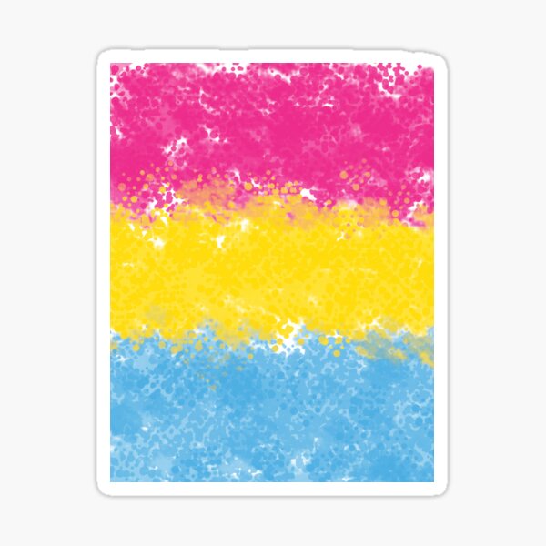 "Pansexual Pride Flag Chalk" Sticker by Woku | Redbubble