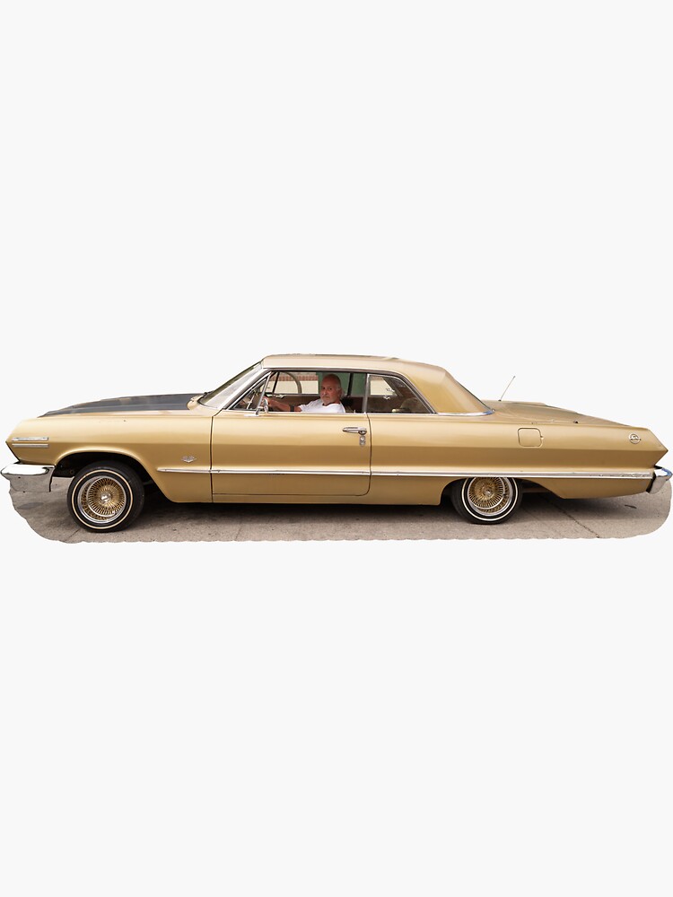 "1963 Chevrolet Impala" Sticker for Sale by Kyle Hamar | Redbubble