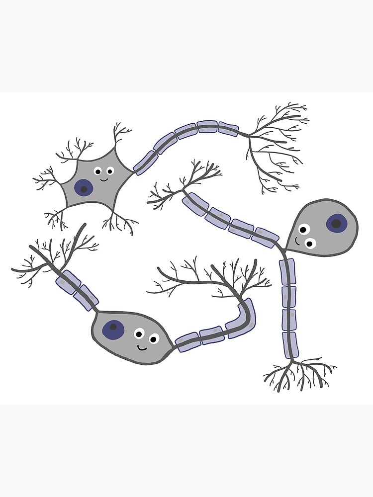 "Smiley Neurons" Poster for Sale by starrypanda | Redbubble