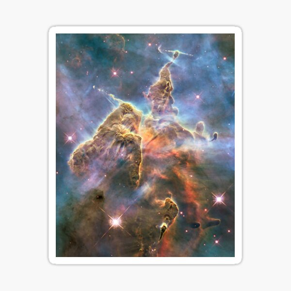 "Mystic Mountain Hubble Space Photo " Sticker for Sale by SolanaHouse ...
