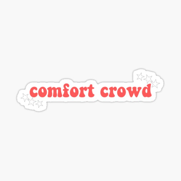 "Comfort Crowd with White Stars" Sticker for Sale by mhj5503 | Redbubble