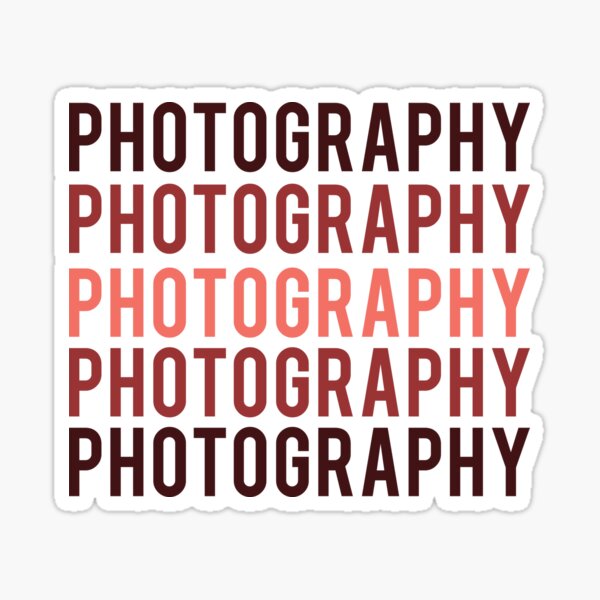 "Photography" Sticker for Sale by metalclothing | Redbubble