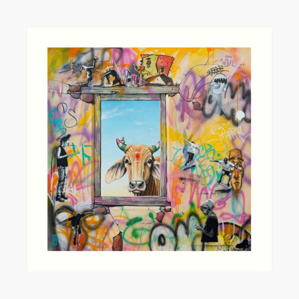 "Holy Cow" Art Print for Sale by johnmurrayart | Redbubble