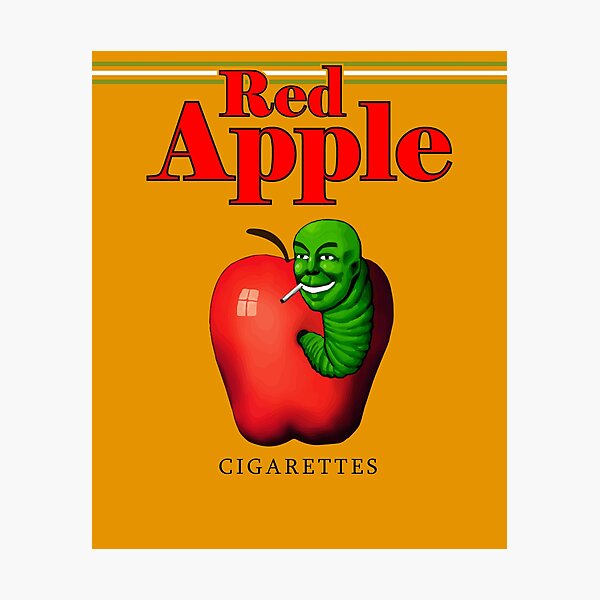 "Red Apple Cigarettes" Photographic Print by breh-art | Redbubble