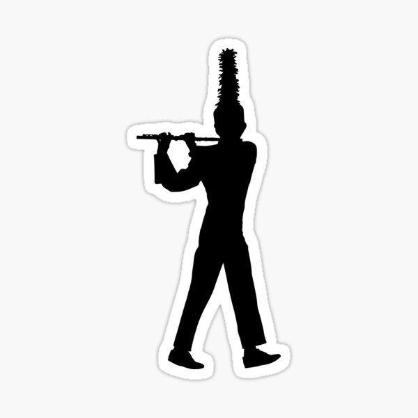 "Marching Flute" Sticker by Vistascribe | Redbubble