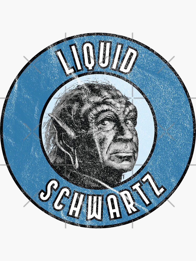 "Liquid Schwartz - Vintage" Sticker by cainjohnson | Redbubble