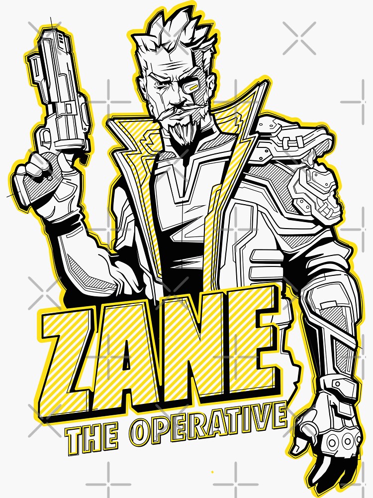 "139 Zane Flynt" Sticker for Sale by yexart | Redbubble