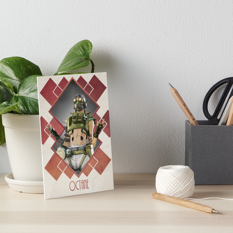 "Apex Legends Art Deco Octane Character Poster" Art Board Print for ...