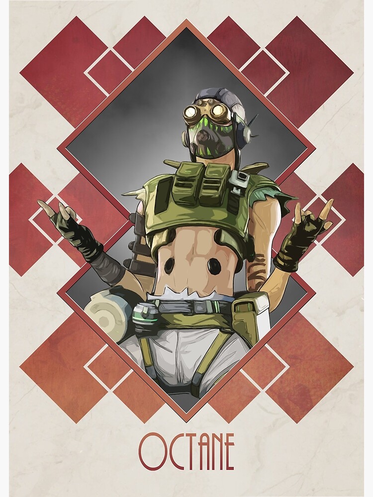 "Apex Legends Art Deco Octane Character Poster" Photographic Print by ...