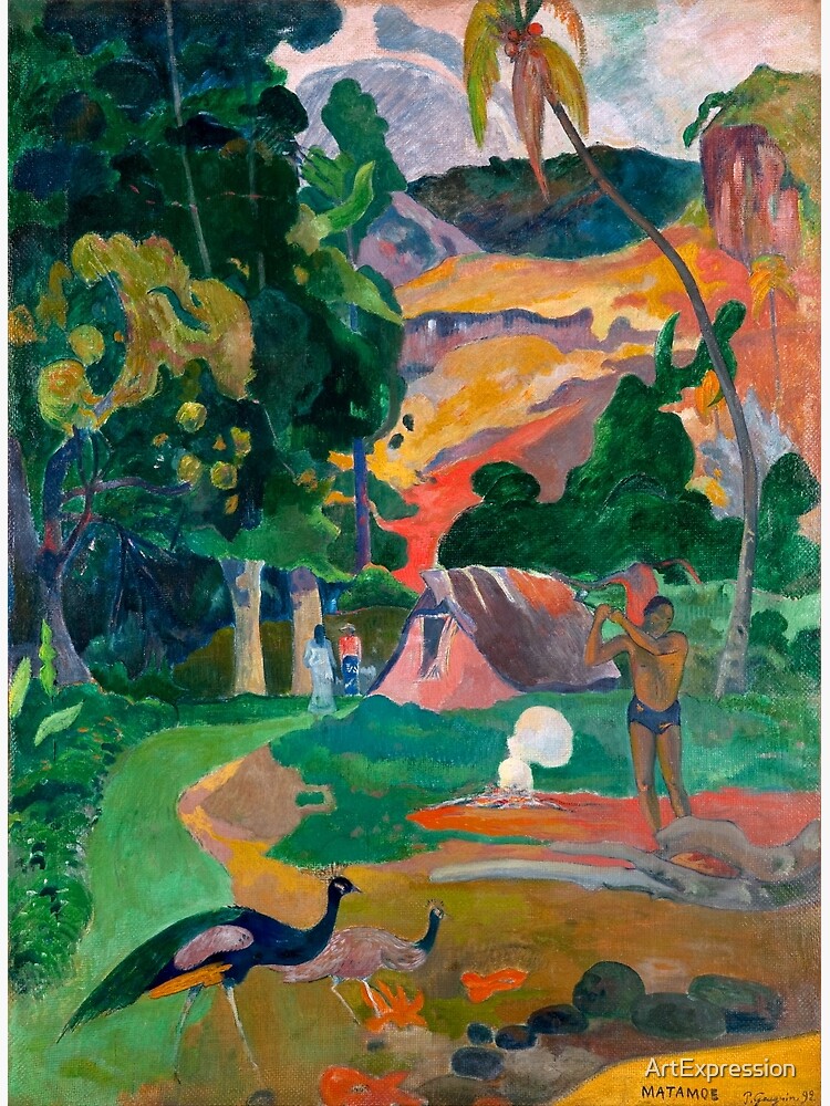 "Paul Gauguin - Landscape with Peacocks - Matamua - Matamoe - Le ...
