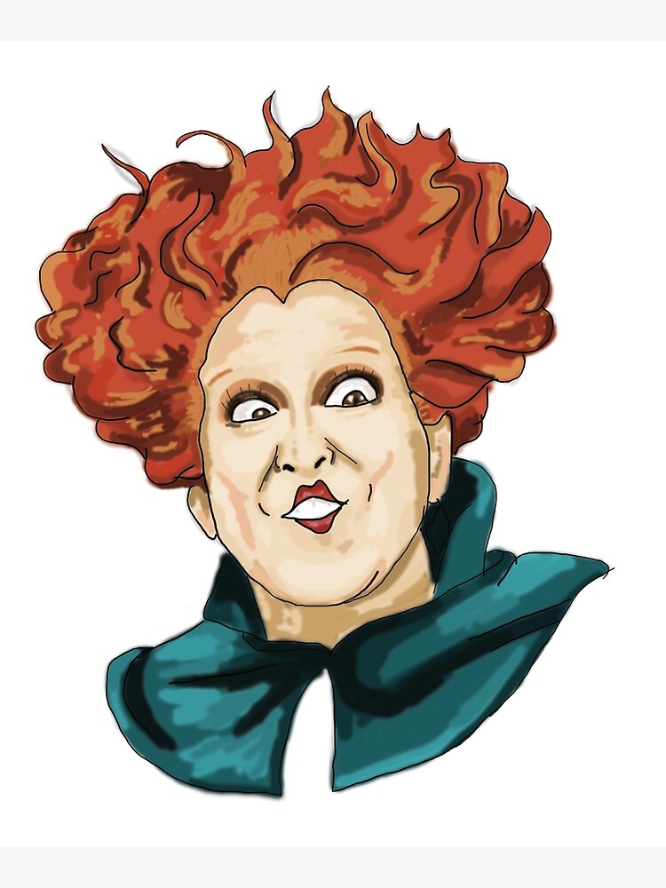 "Hocus Pocus Winifred 'Winnie' Sanderson" Mounted Print for Sale by ...