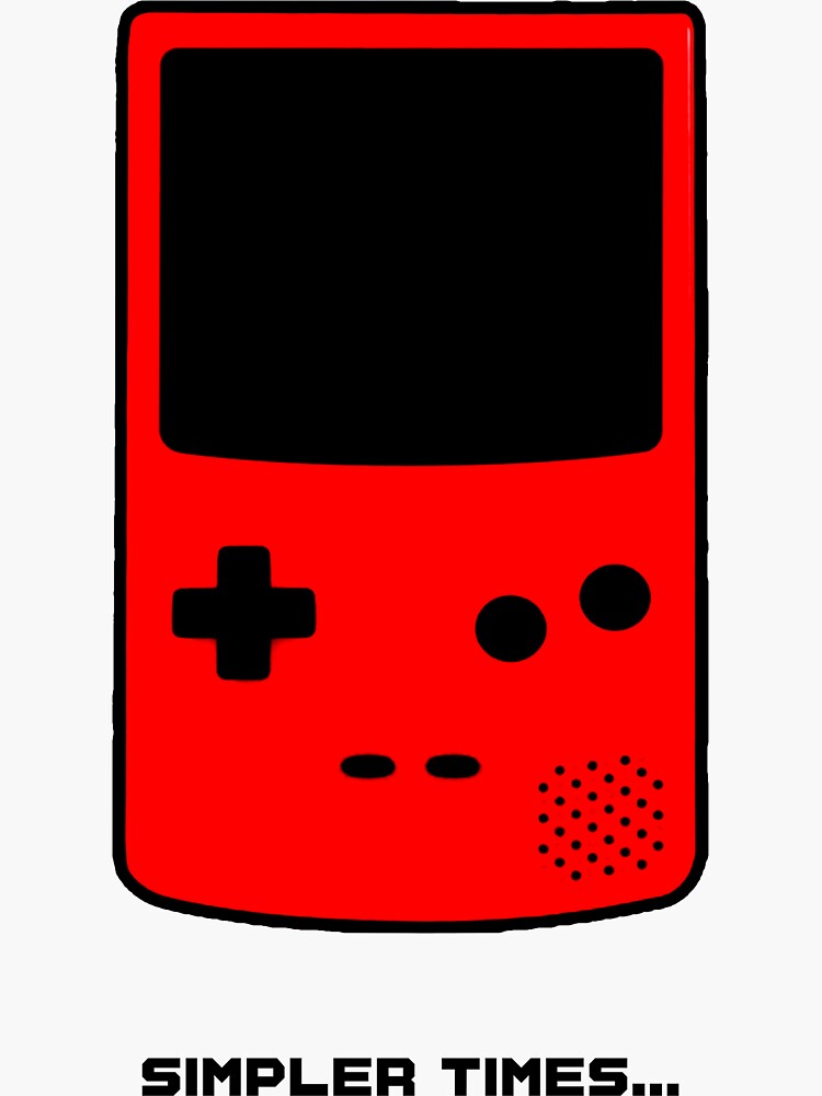 "Simpler times - Nostalgia Retro Games" Sticker by blazikin | Redbubble