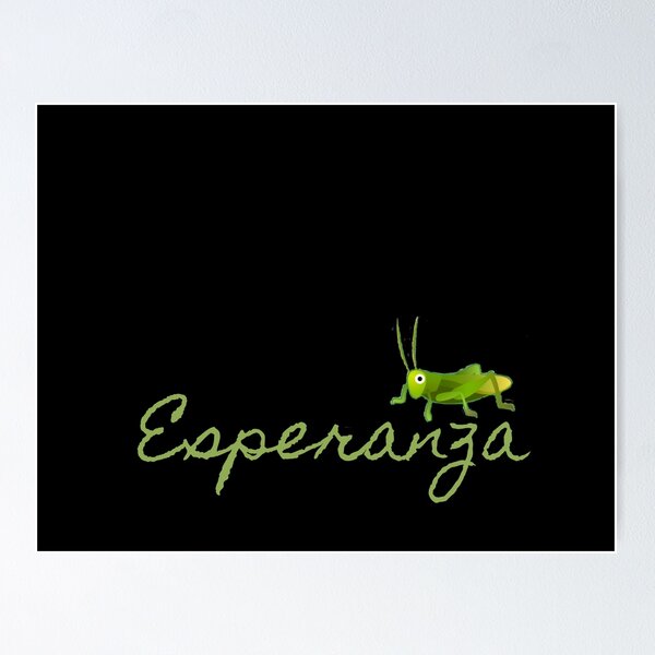 "Esperanza / Hope / Grasshopper / Green Insect / Good Luck / Buena ...