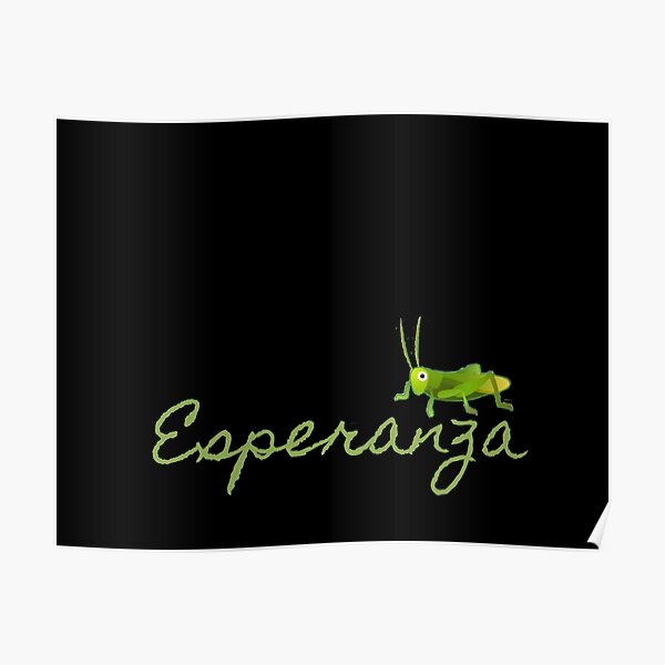 "Esperanza / Hope / Grasshopper / Green Insect / Good Luck / Buena ...
