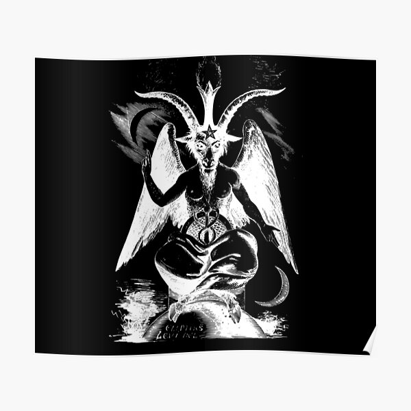 "Sabbatic goat Baphomet Satanic Occult art " Poster for Sale by ...