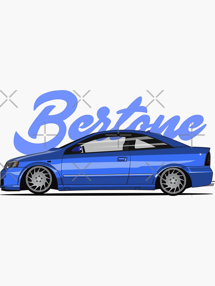 "OPEL ASTRA BERTONE " Sticker for Sale by shketdesign | Redbubble