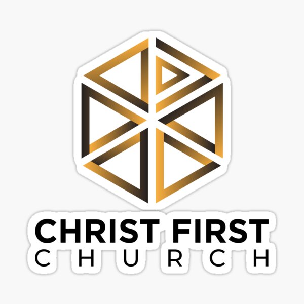 "Christ First Logo" Sticker by corineFCC | Redbubble