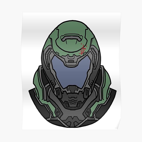 "Doom - Doom Eternal - Doomslayer" Poster by Iconworks | Redbubble