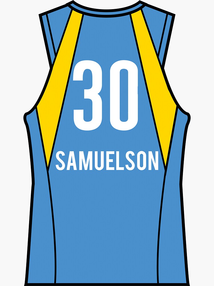"Katie Lou Samuelson Blue Jersey Sticker" Sticker for Sale by rhettcob ...