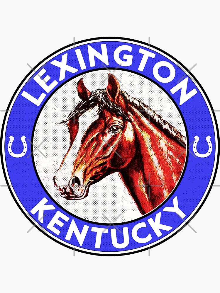 "Lexington Kentucky Horse Racing The Bluegrass State Man O War" Sticker ...