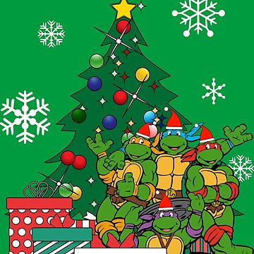 "Teenage Mutant Ninja Turtles Around The Christmas Tree" Poster for ...