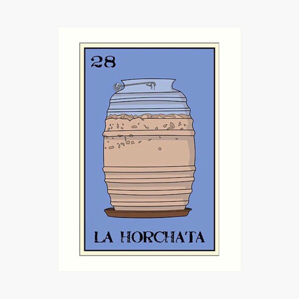 "Horchata drink " Art Print for Sale by Keny13 | Redbubble