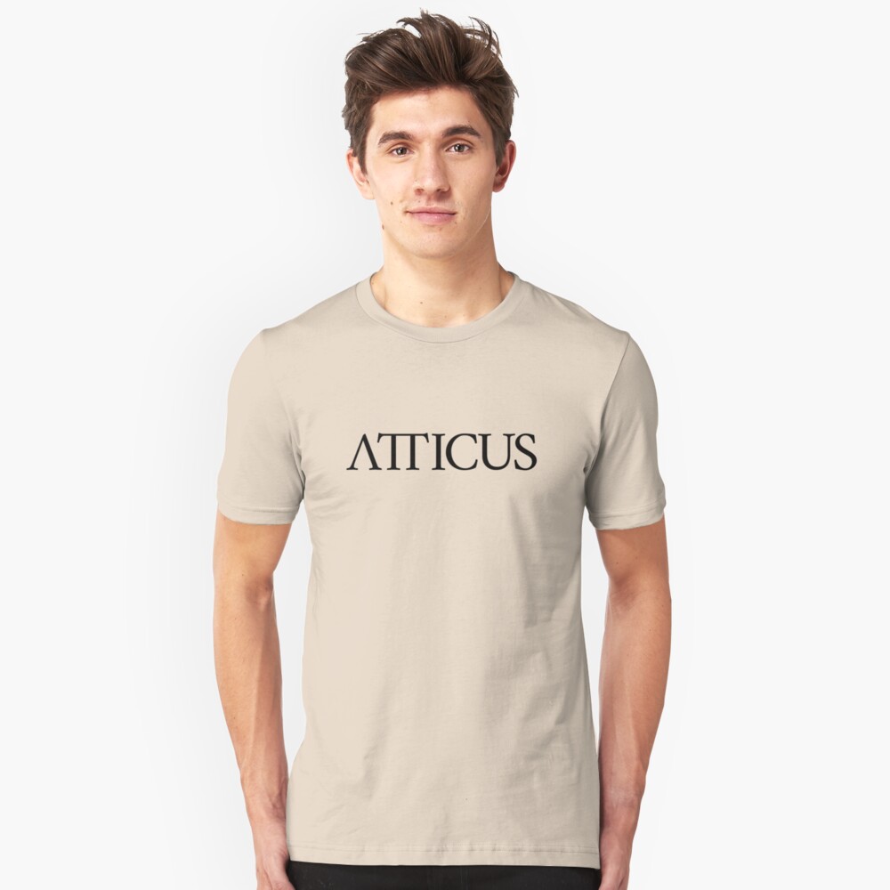 "Atticus Logo - Black" T-shirt by rustyatticus | Redbubble